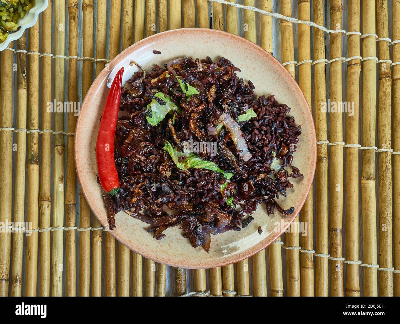 Caramelized Red Onion Black Rice with Tamarind - Imli chawal, common ...