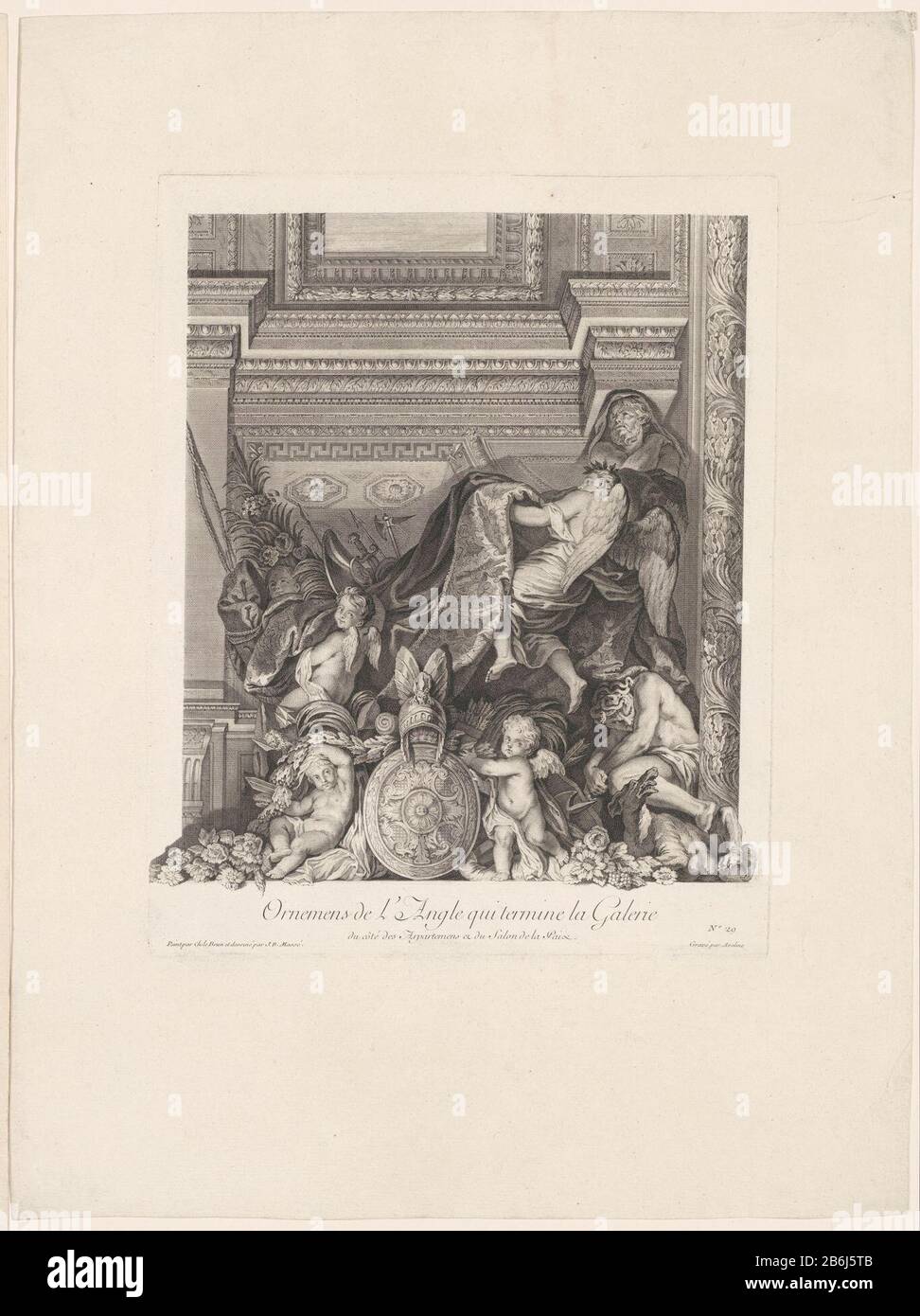 The ceiling paintings in the Grande Galerie at Versailles, Charles Le ...