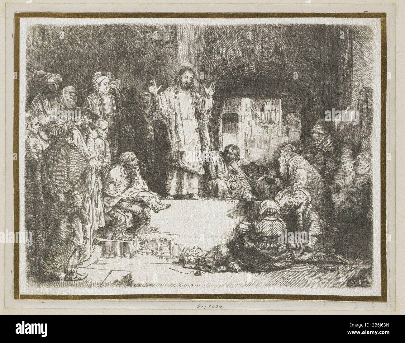 From predikende Christus ( 'La Petite Tombe') Hundred Guilder Print (La ...