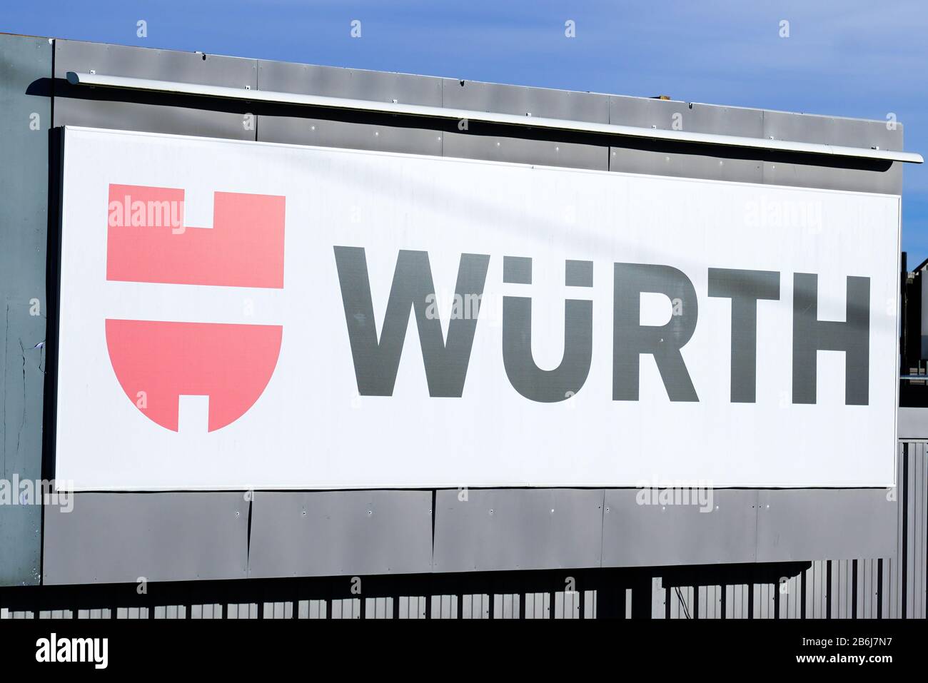 Bordeaux , Aquitaine / France - 10 28 2019 : Wurth Group sign logo ...