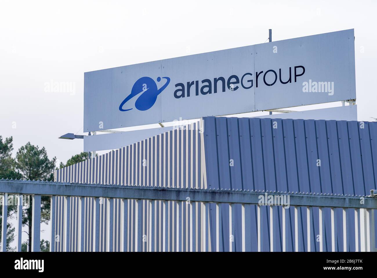 Bordeaux , Aquitaine / France - 10 30 2019 : Ariane group earth logo ...