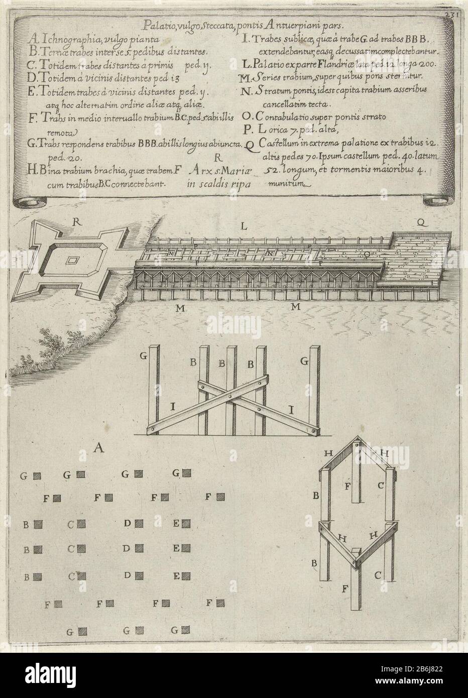 The ship bridge of the Duke of Parma, 1585, the undercarriage of the ...