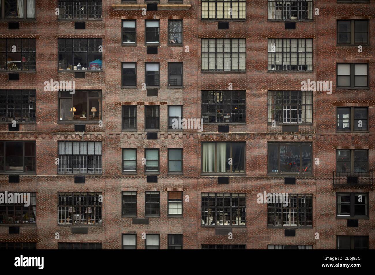 New York city Manhattan brick build apartments Stock Photo - Alamy