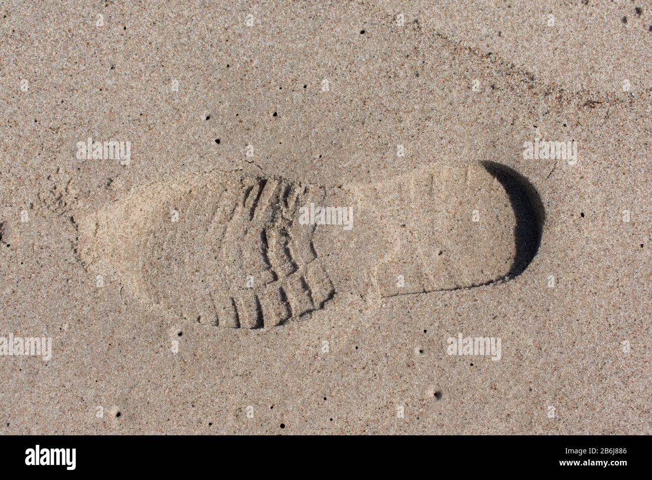 Boot print in the sand hi-res stock photography and images - Alamy