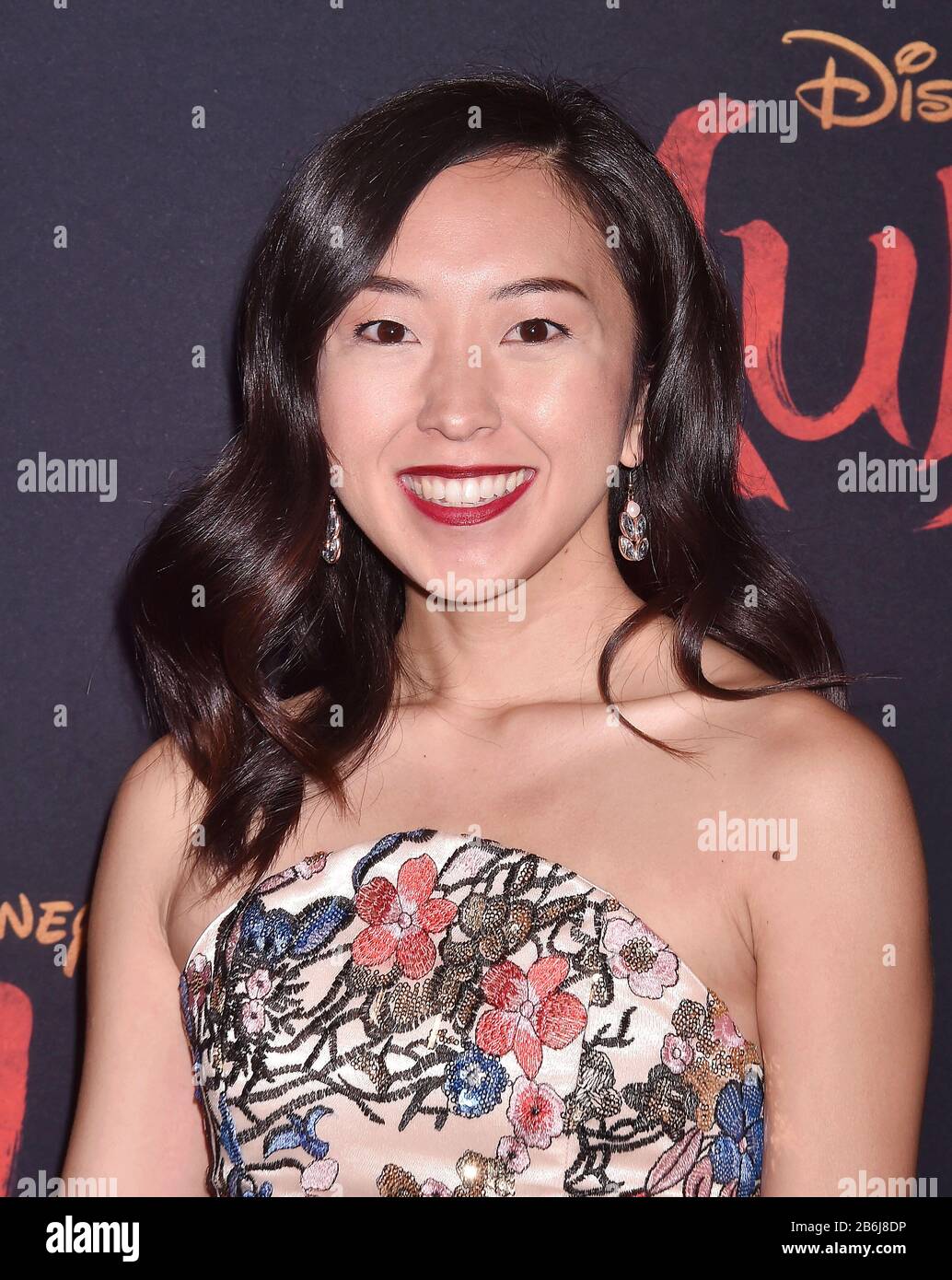 HOLLYWOOD, CA - MARCH 09: April Yang attends the premiere of Disney's ...