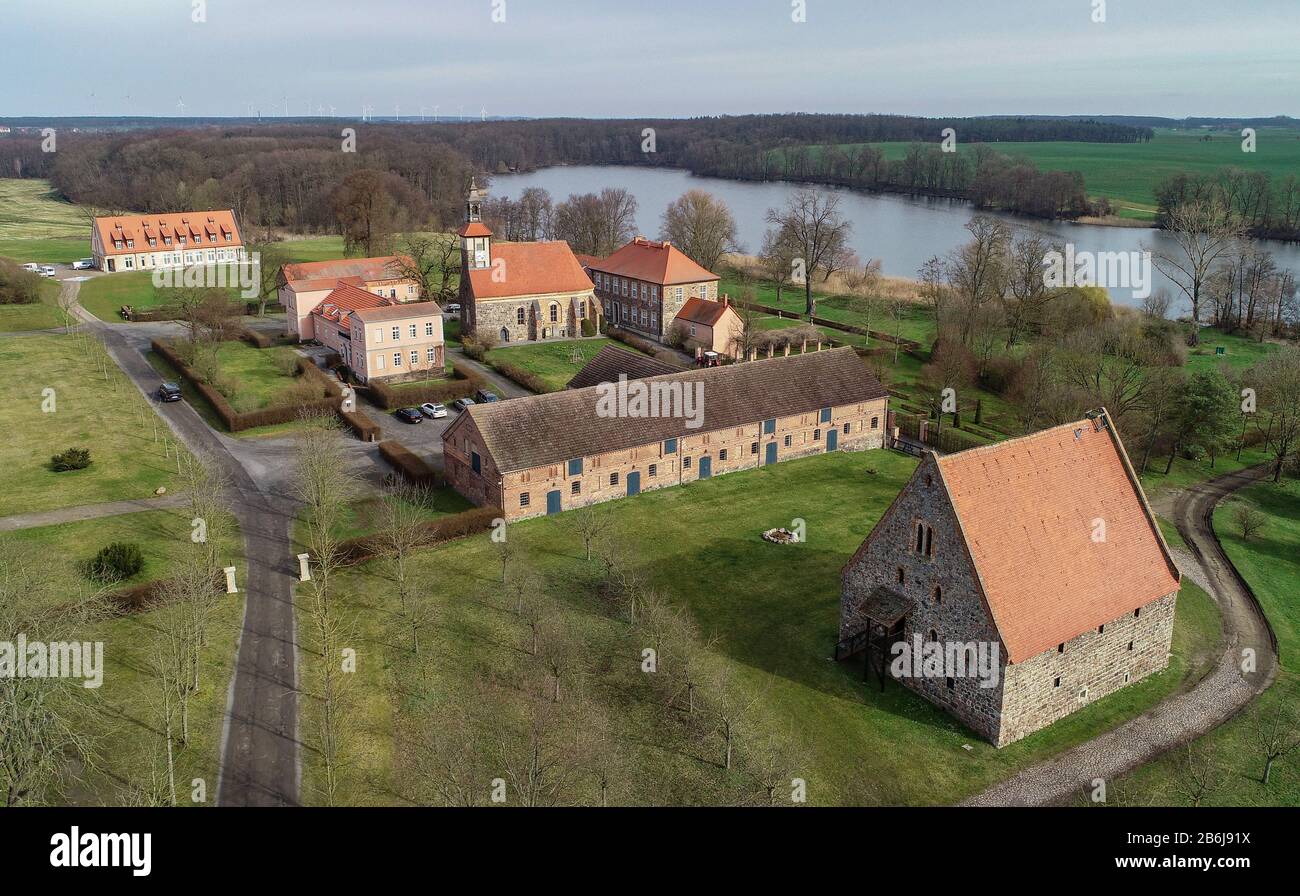 Lietzen, Germany. 10th Mar, 2020. The Commandery of Lietzen am ...