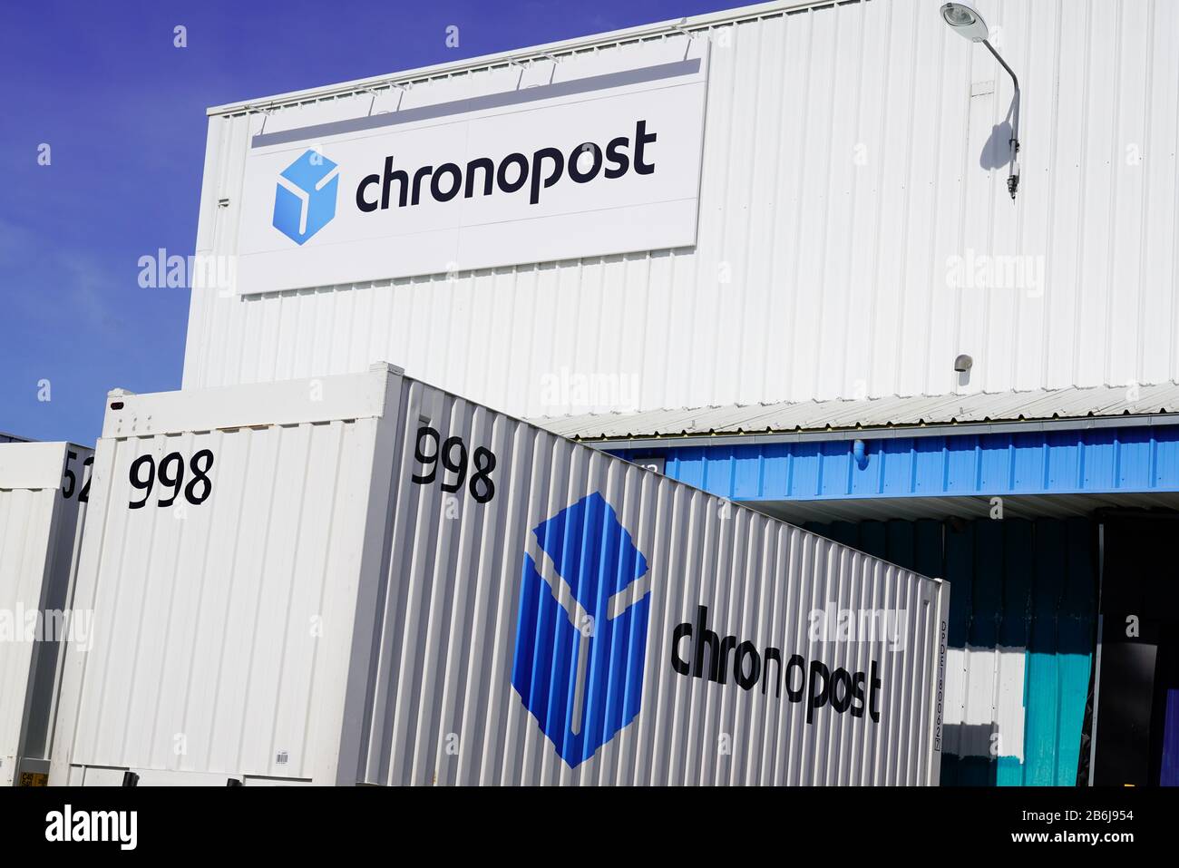 Bordeaux , Aquitaine / France - 10 27 2019 : Chronopost logo delivery ...