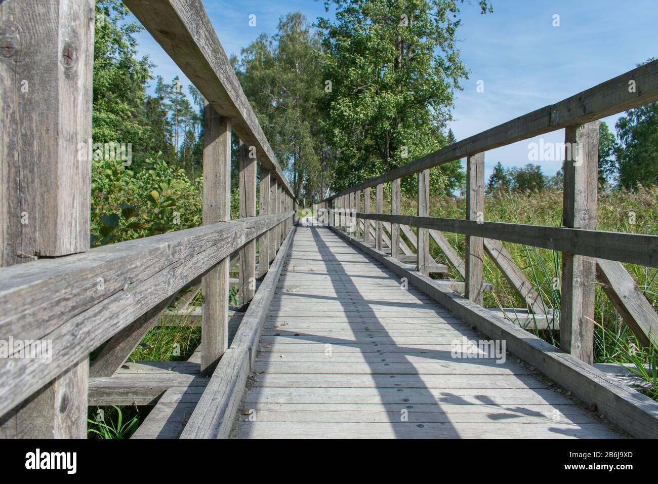 Wooden footway hi-res stock photography and images - Alamy