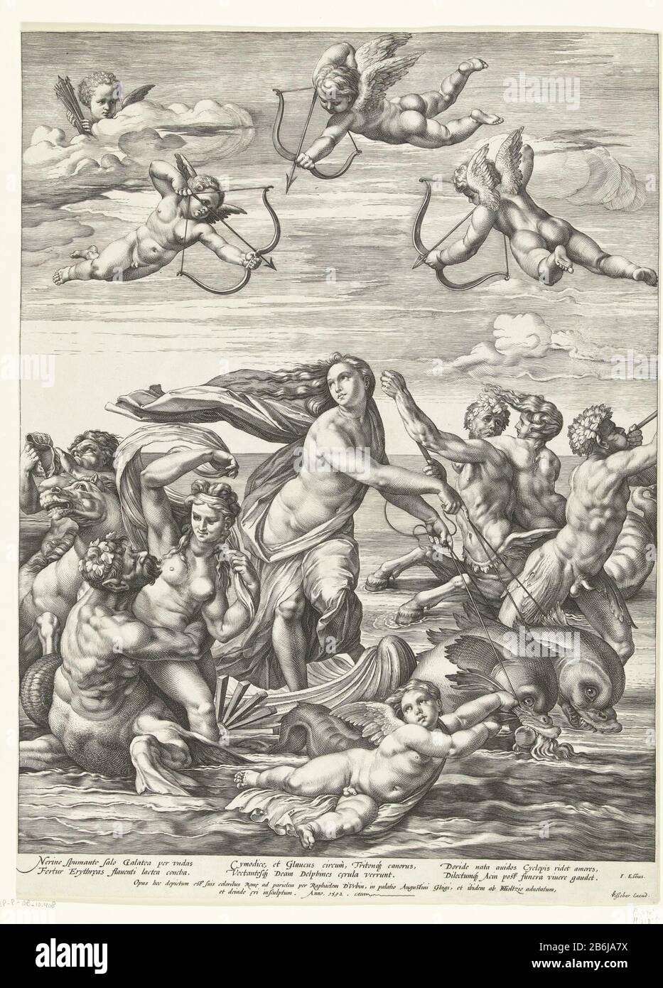 Triumph of Galatea were Galatea, on the water sailing on a shell drawn ...