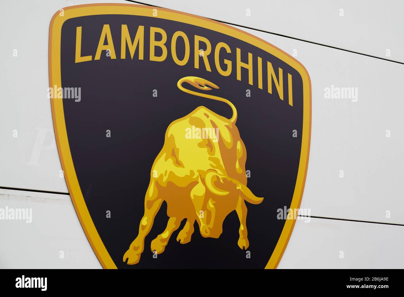 Lamborghini Bull Logo Yellow