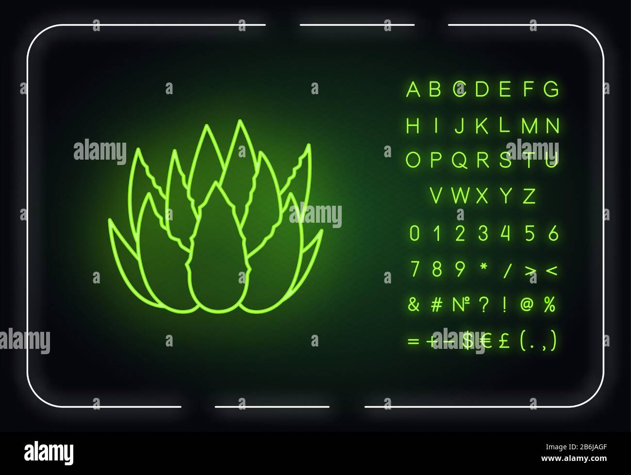 neon light icon. Outer glowing effect. Sign with alphabet, numbers and ...