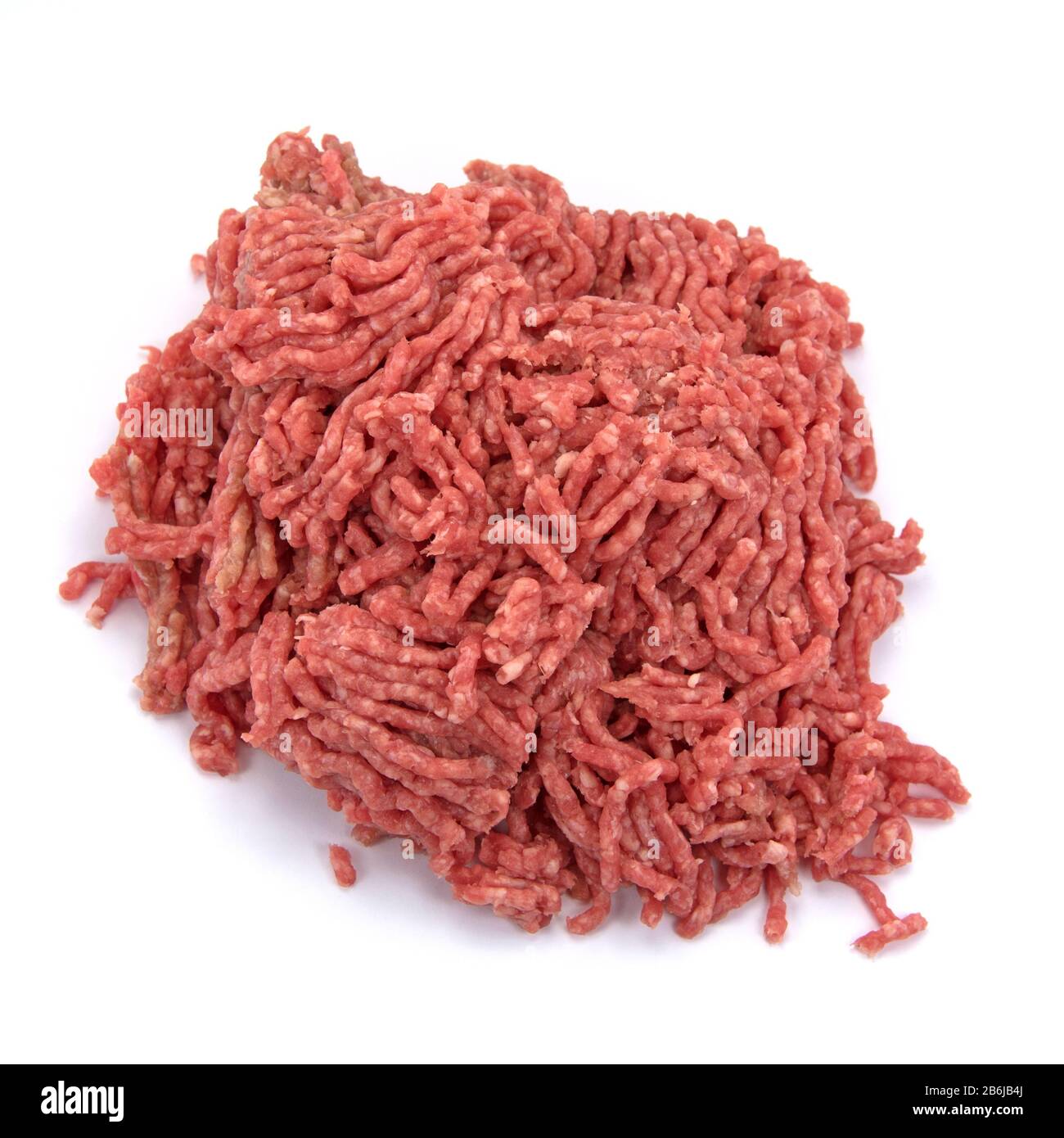 Chopped meat isolated against white background Stock Photo - Alamy
