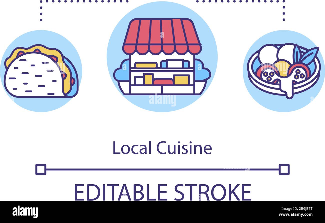 Local cuisine tourist Stock Vector Images - Alamy