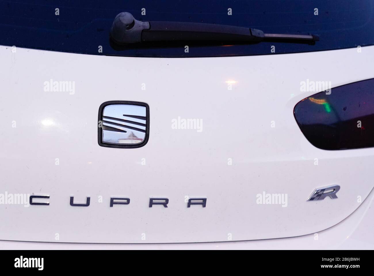 Bordeaux , Aquitaine / France - 01 24 2020 : Seat Cupra rear view of ...