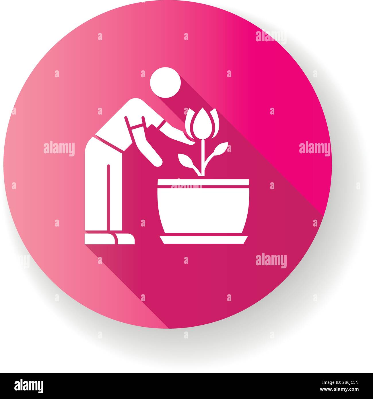 White flowering planting Stock Vector Images - Alamy