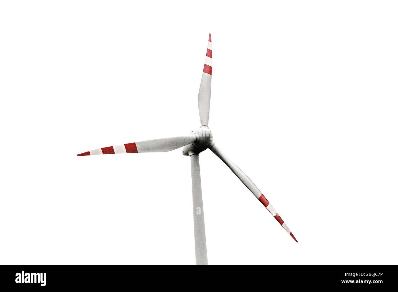 Wind power generator isolated on a white background Stock Photo - Alamy