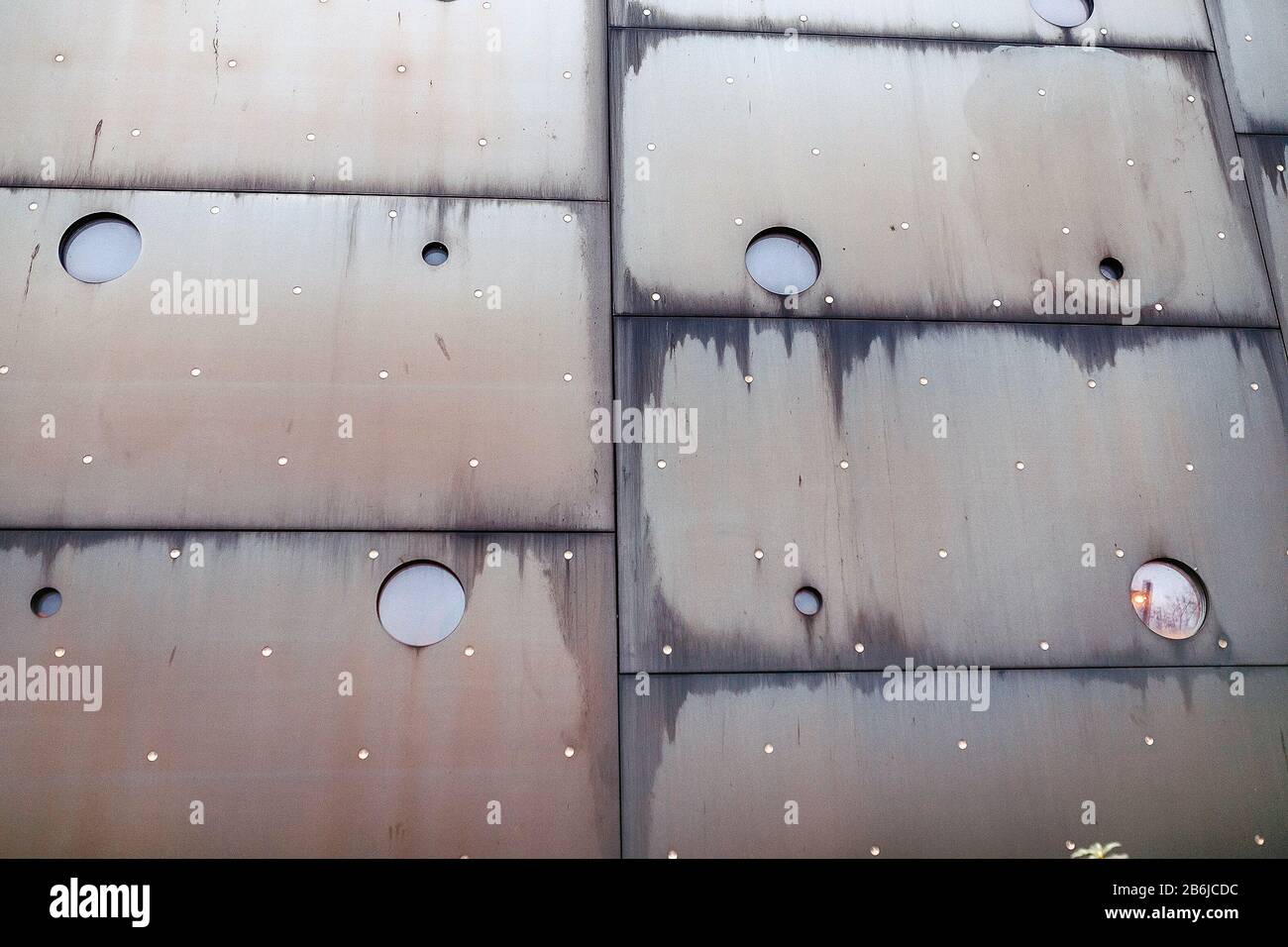 Old metal plates hull texture Stock Photo - Alamy