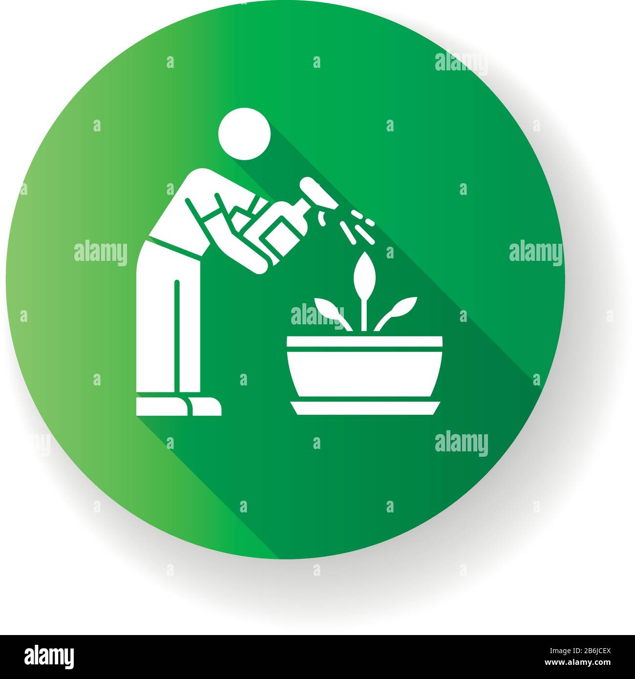 Misting house plants Stock Vector Images - Alamy