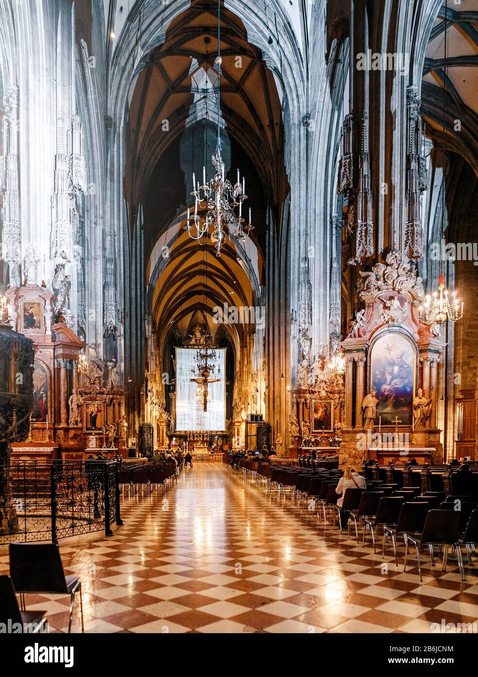VIENNA, AUSTRIA, 22 MARCH 2017: Interior of the famous landmark of ...