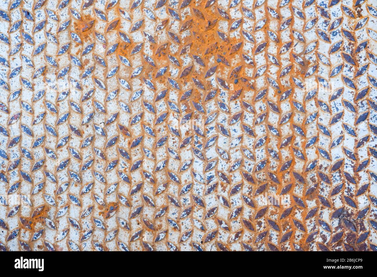grunge rust diamond plate metal texture background Stock Photo - Alamy