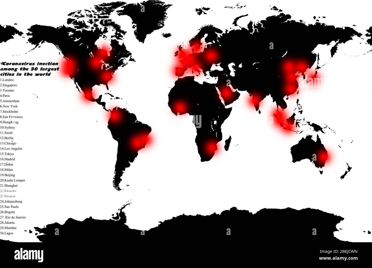 World attack coronavirus. Global coronavirus infection among the ...