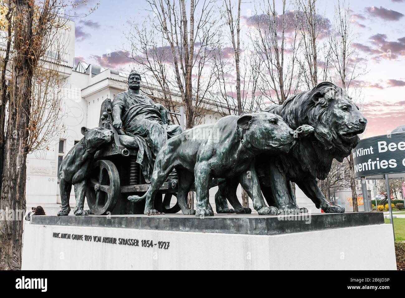 Sculpture marcus antonius arthur strasser hi-res stock photography and ...