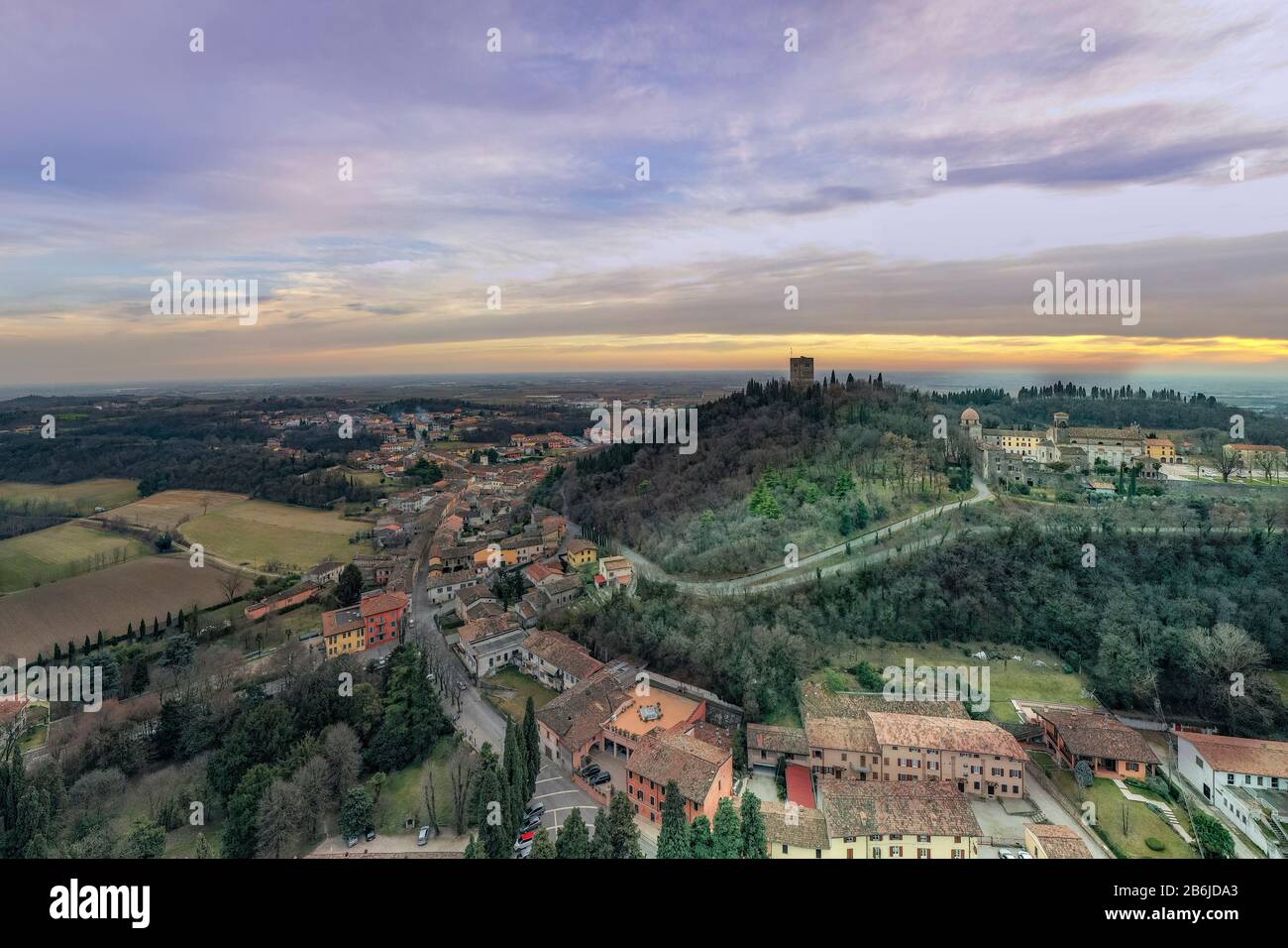 Castle tower, fortress - La Rocca, Solferino, Italy - War Memorial ...