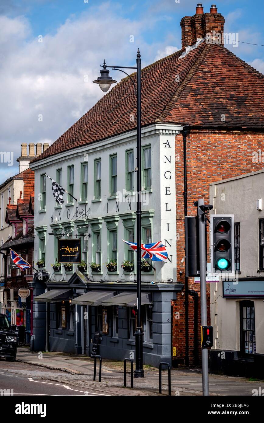 The seventeenth-century coaching stop The Angel Inn, right at the ...