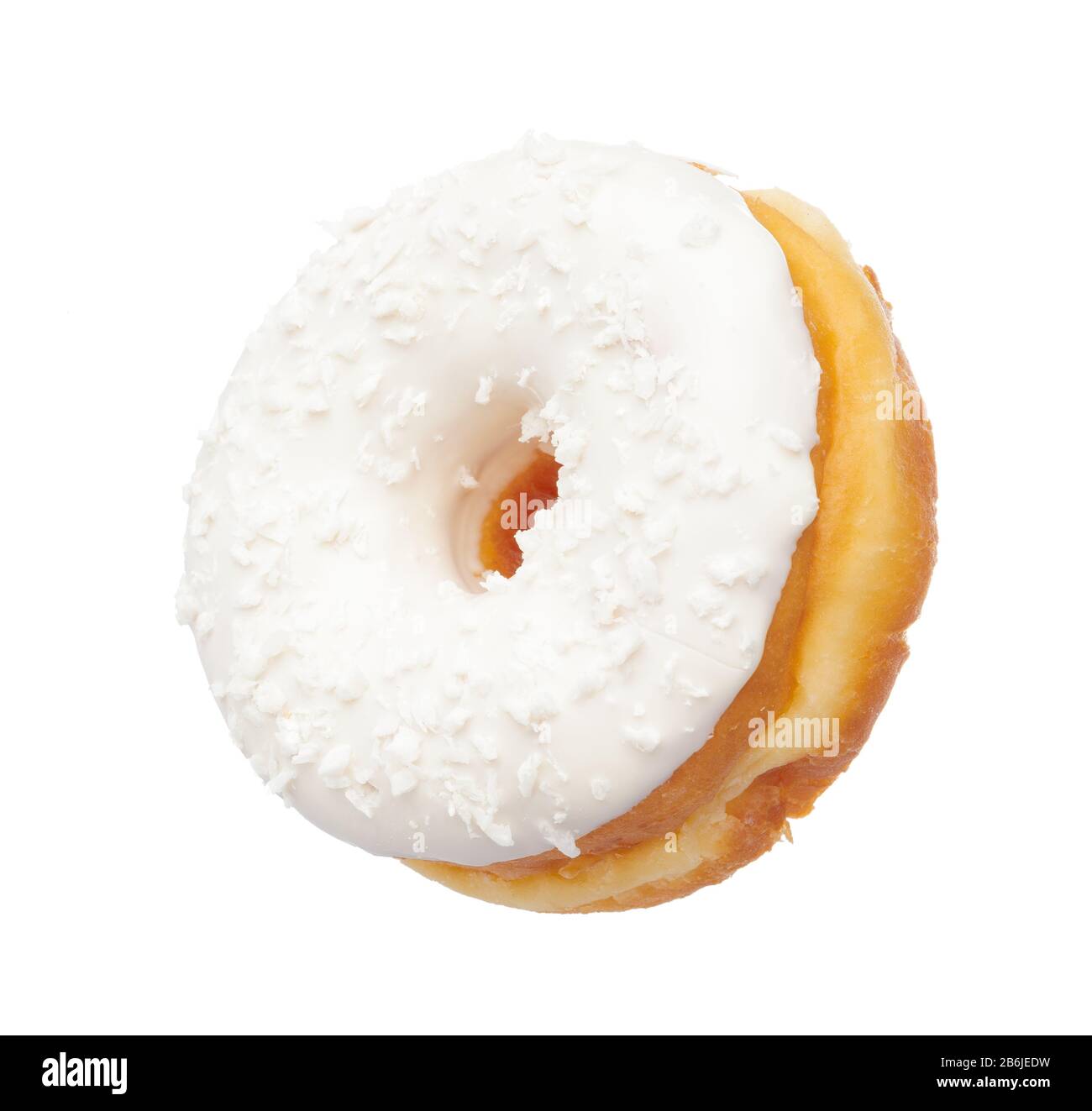 Donut isolated on white background creative photo Stock Photo - Alamy