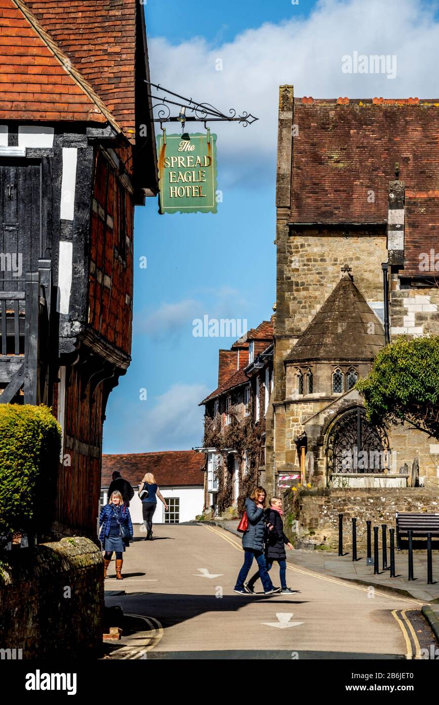 Beautiful old buildings in Midhurst Stock Photo - Alamy