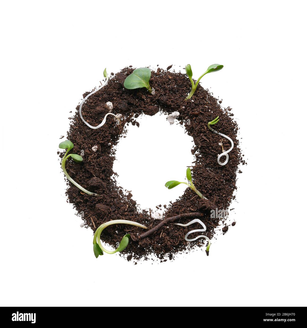 Letter of the English alphabet isolated on white background. The ...