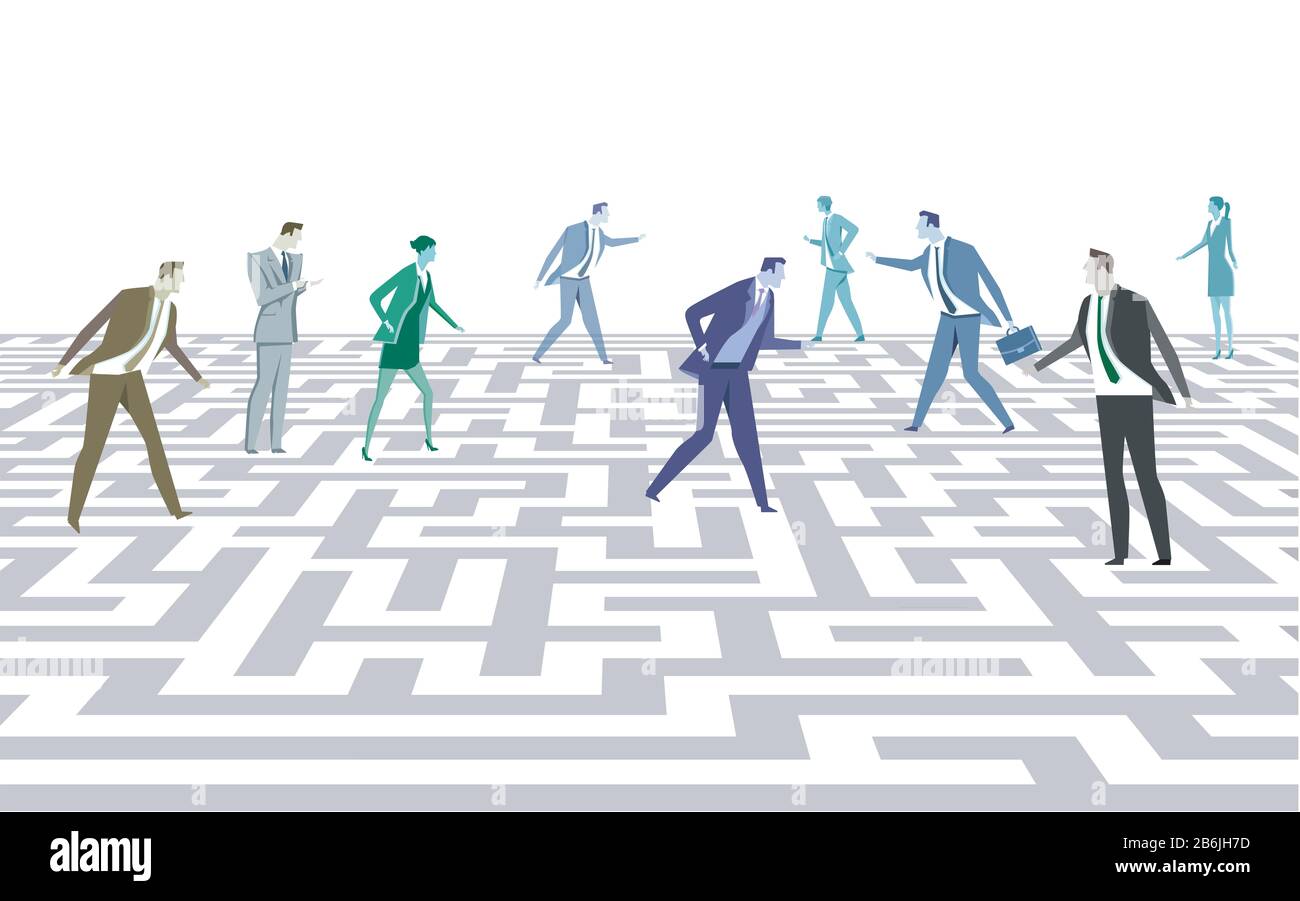 People are looking for solutions and ways Stock Photo - Alamy