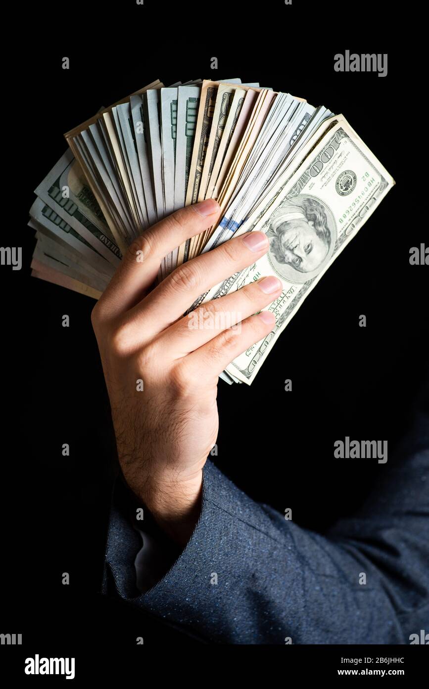 Gesture of holding bills hi-res stock photography and images - Alamy