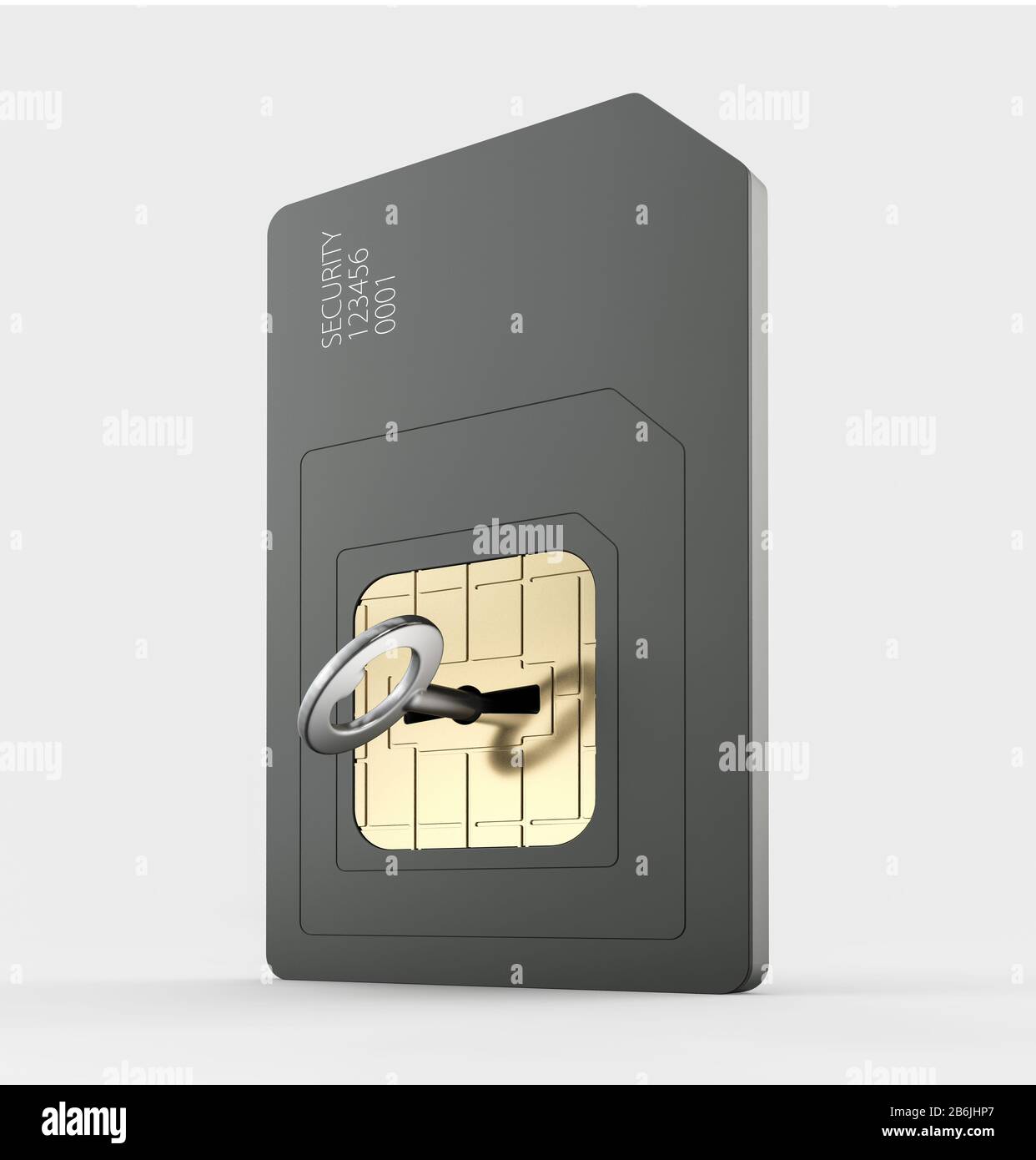 3d render of simcard protection concept, isolated white Stock Photo - Alamy