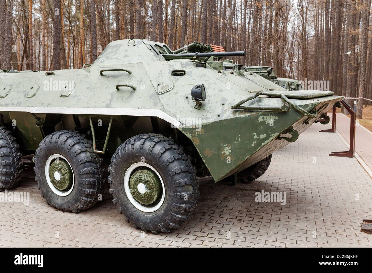 25 APRIL 2018, UFA, RUSSIA: Military armored transport detail Stock ...