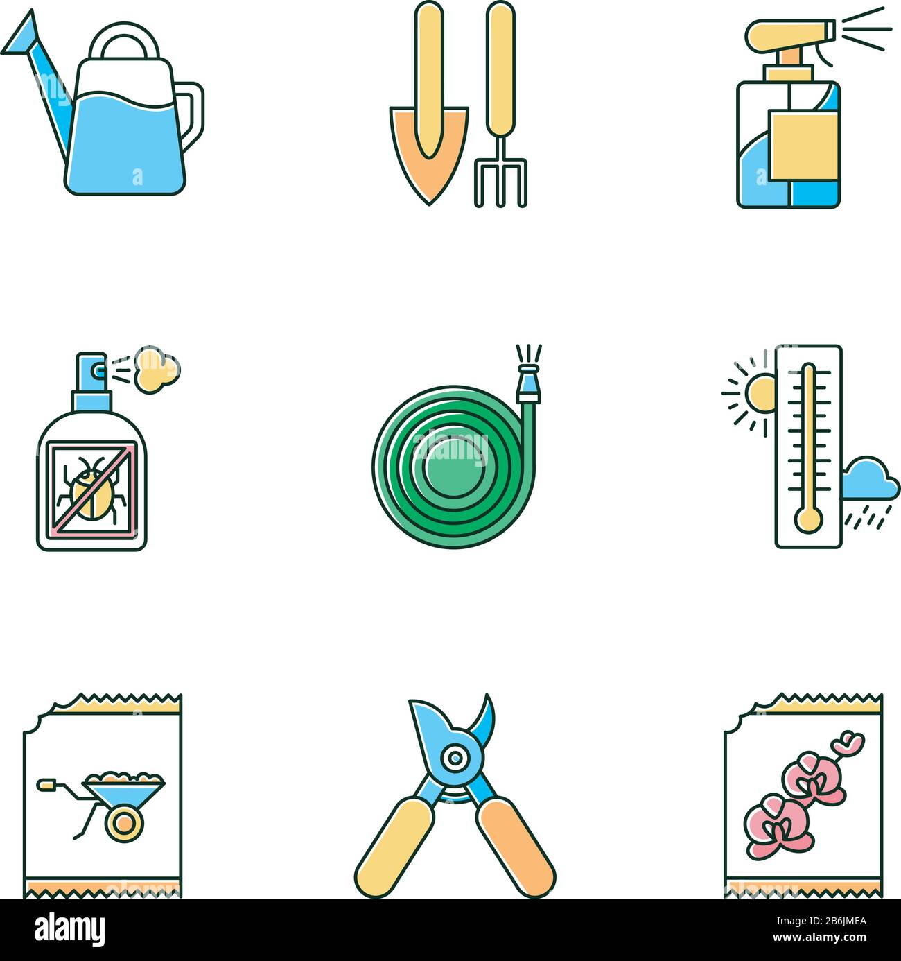 Looking after garden tools Stock Vector Images - Alamy