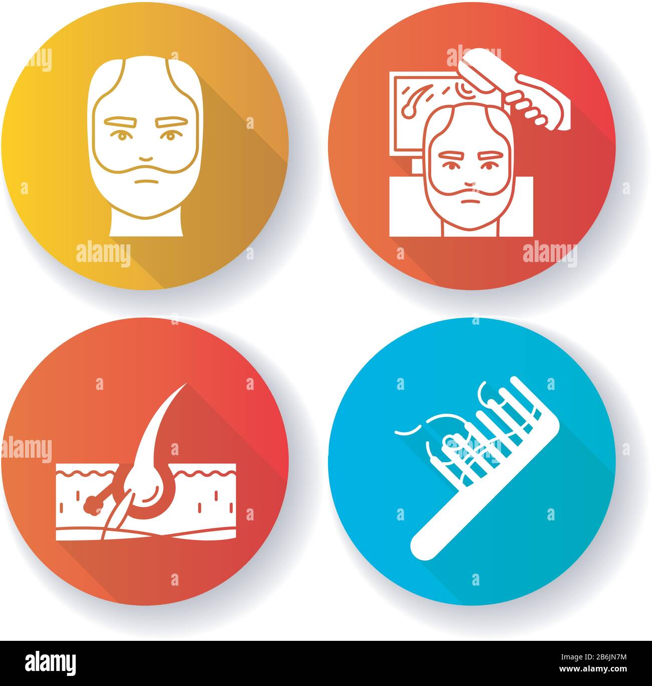 Hairloss Stock Vector Images - Alamy