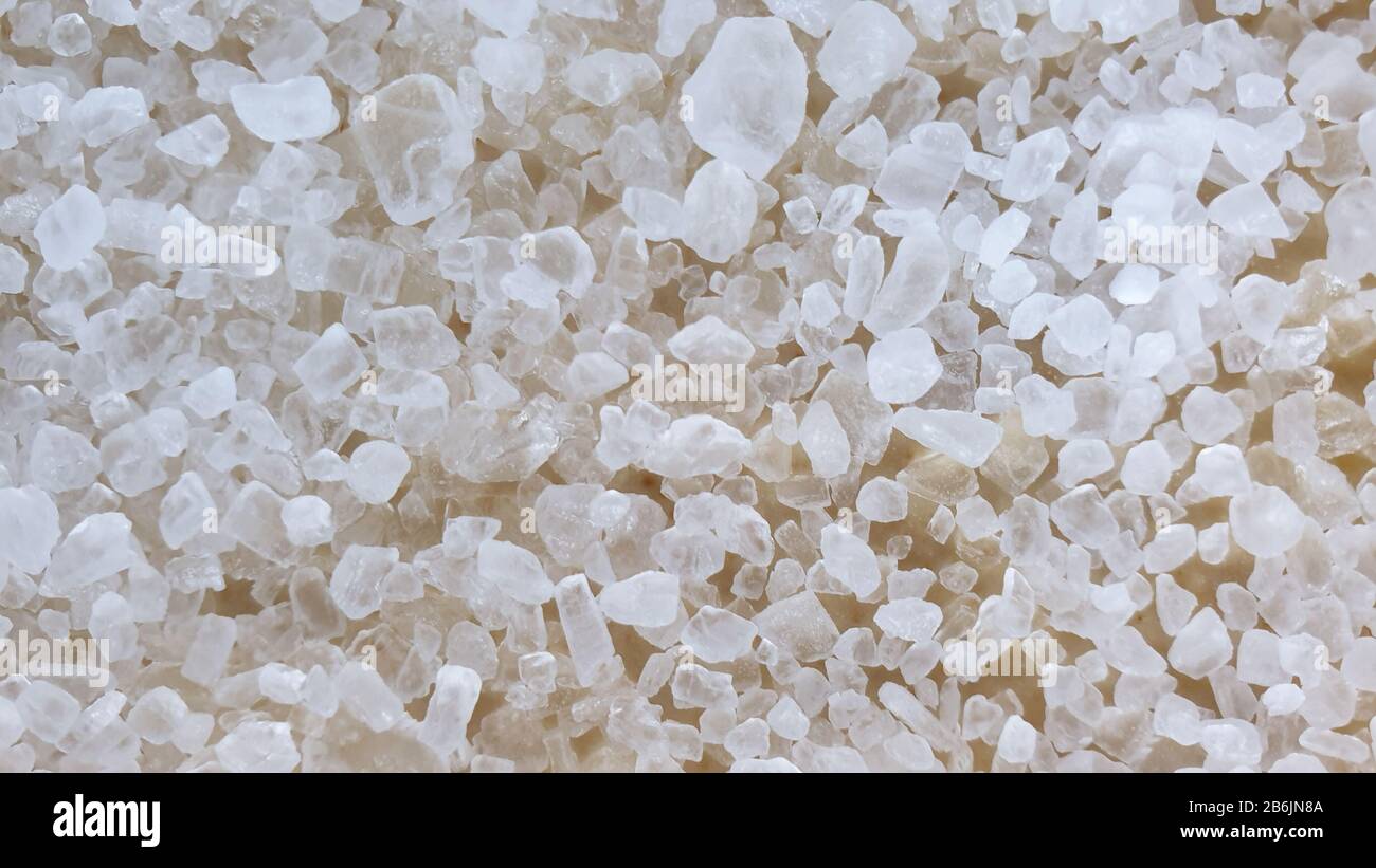 Salt granules in close up Stock Photo - Alamy