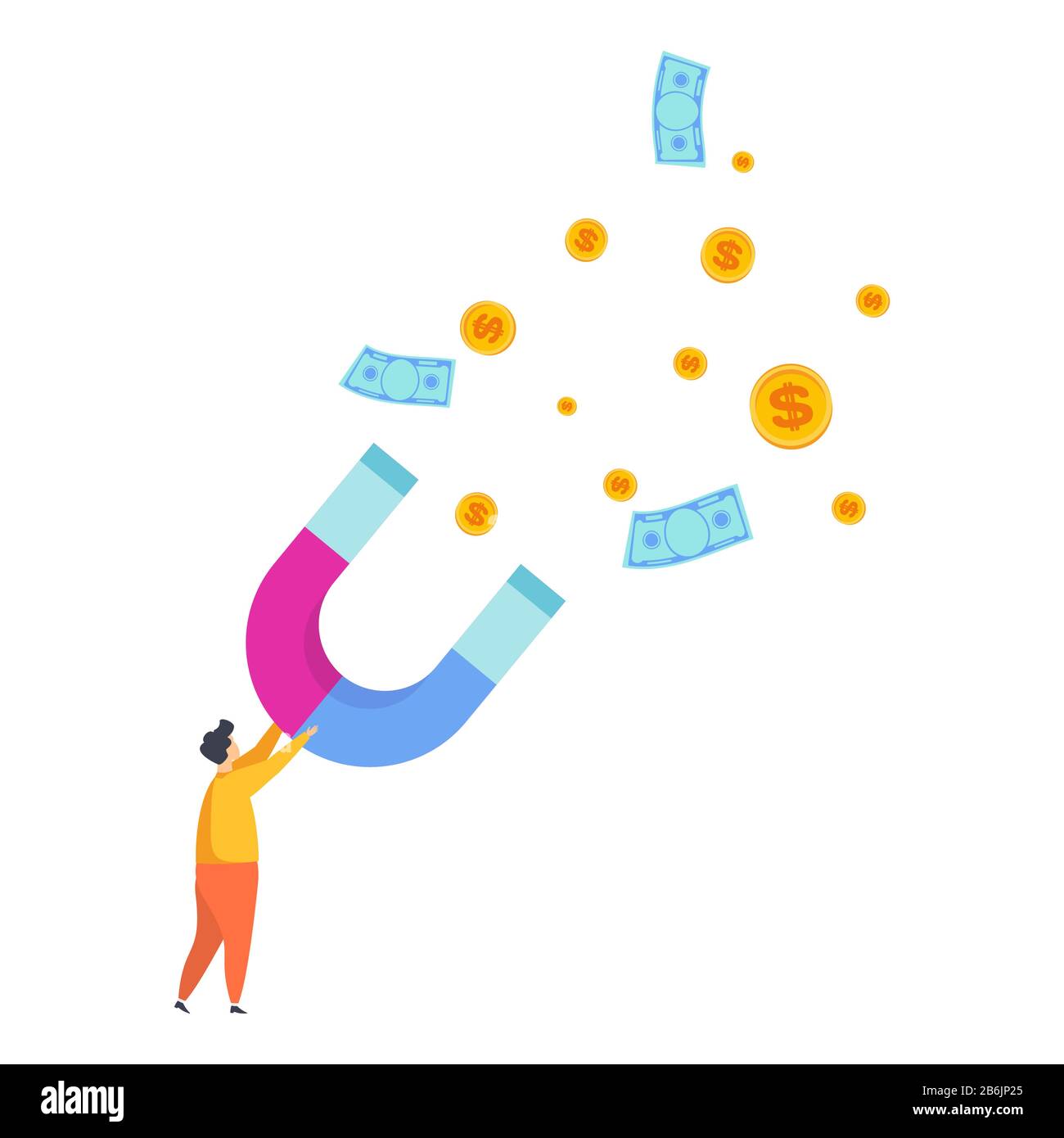 Magnetic coin Stock Vector Images - Alamy