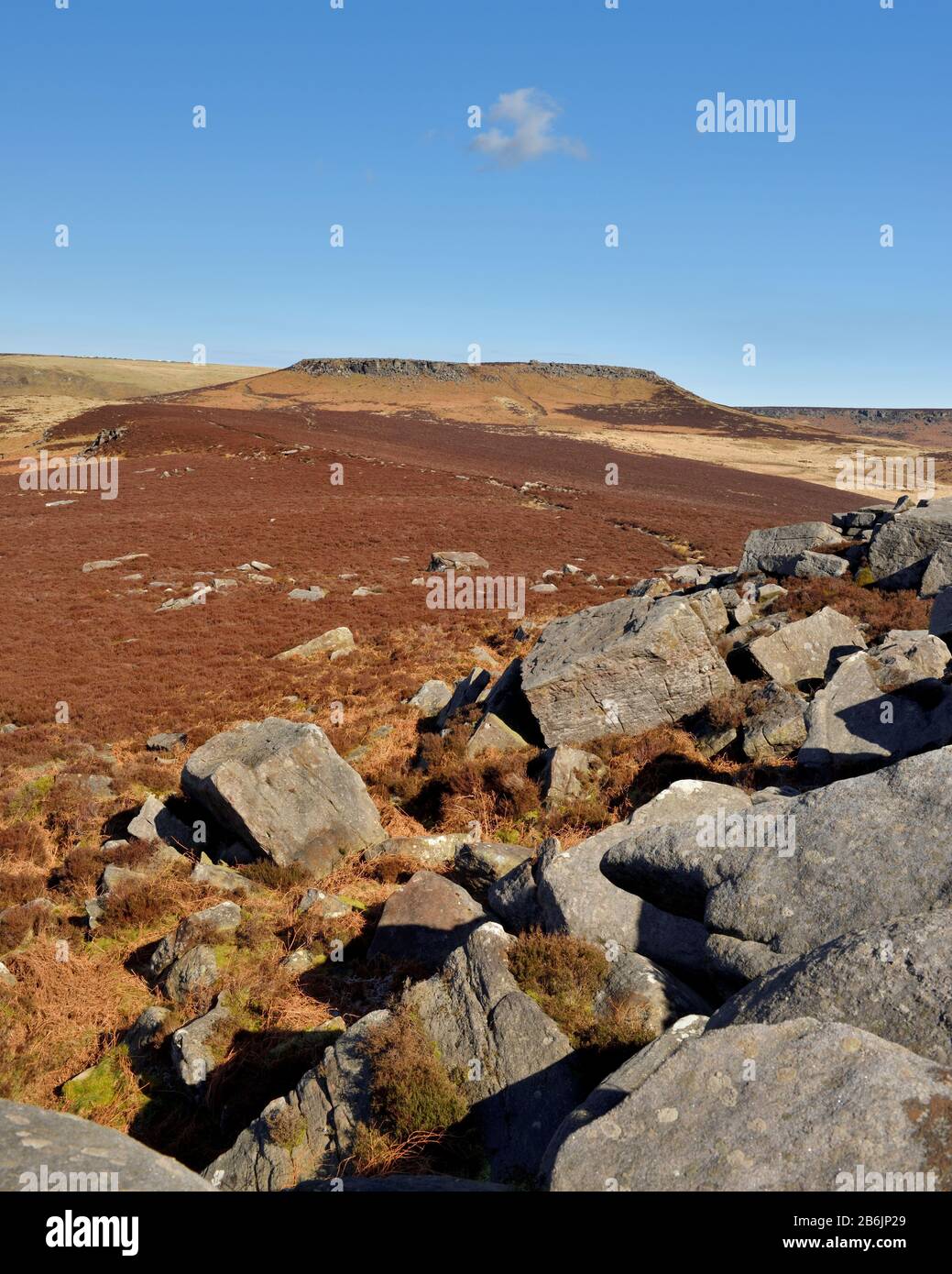 A view of HIgger Tor taken from surprise view,Peak district national ...
