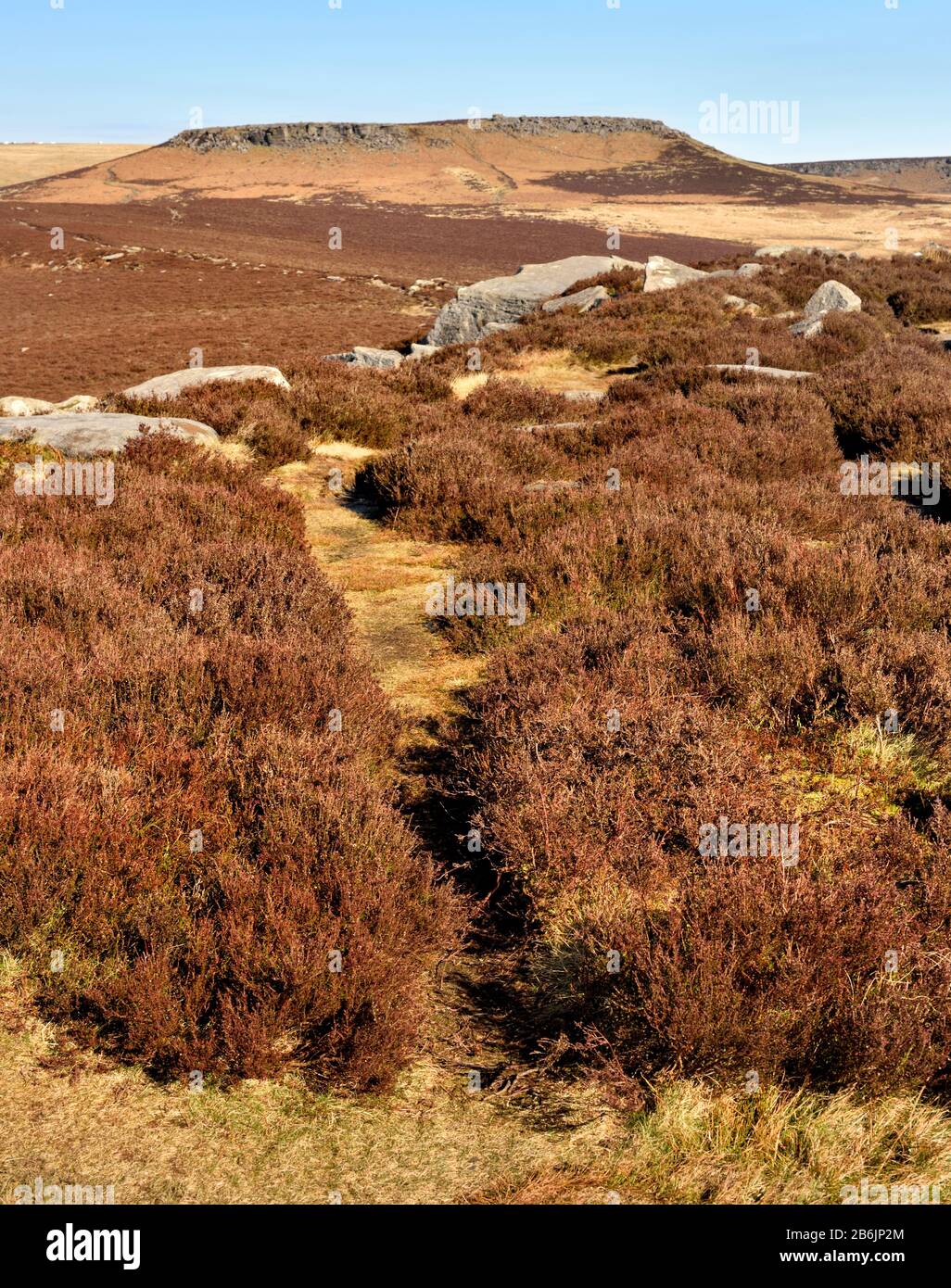 A view of HIgger Tor taken from surprise view,Peak district national ...