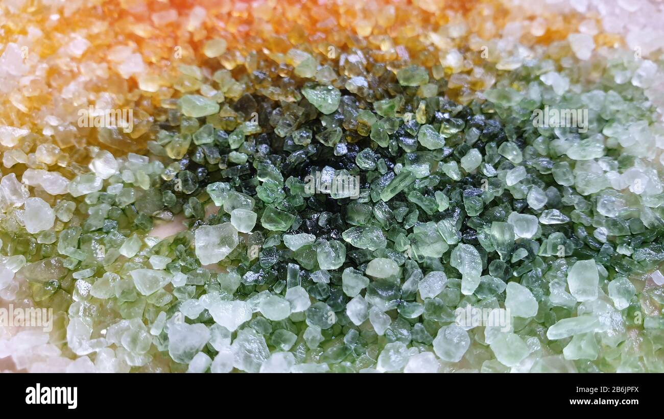 Colour salt granules Stock Photo - Alamy