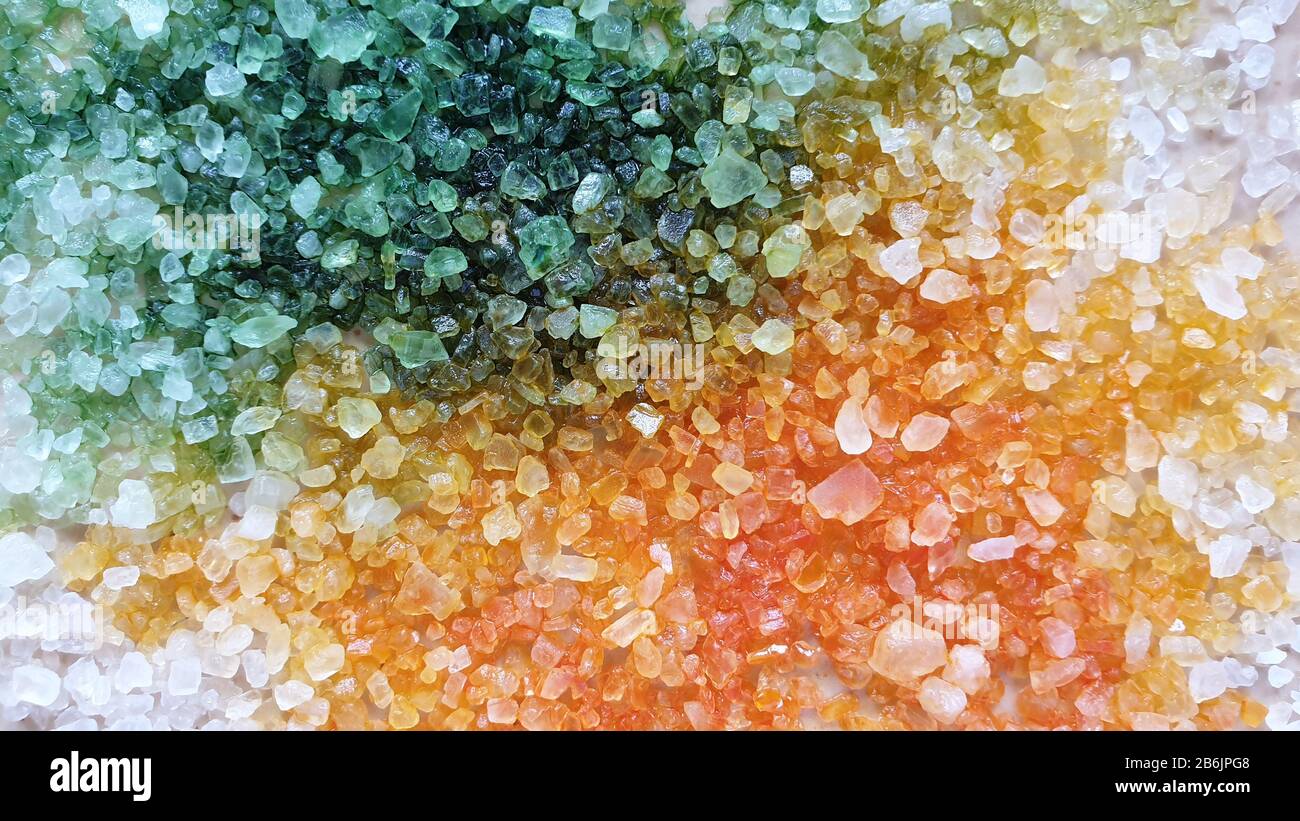 Colour salt granules Stock Photo - Alamy