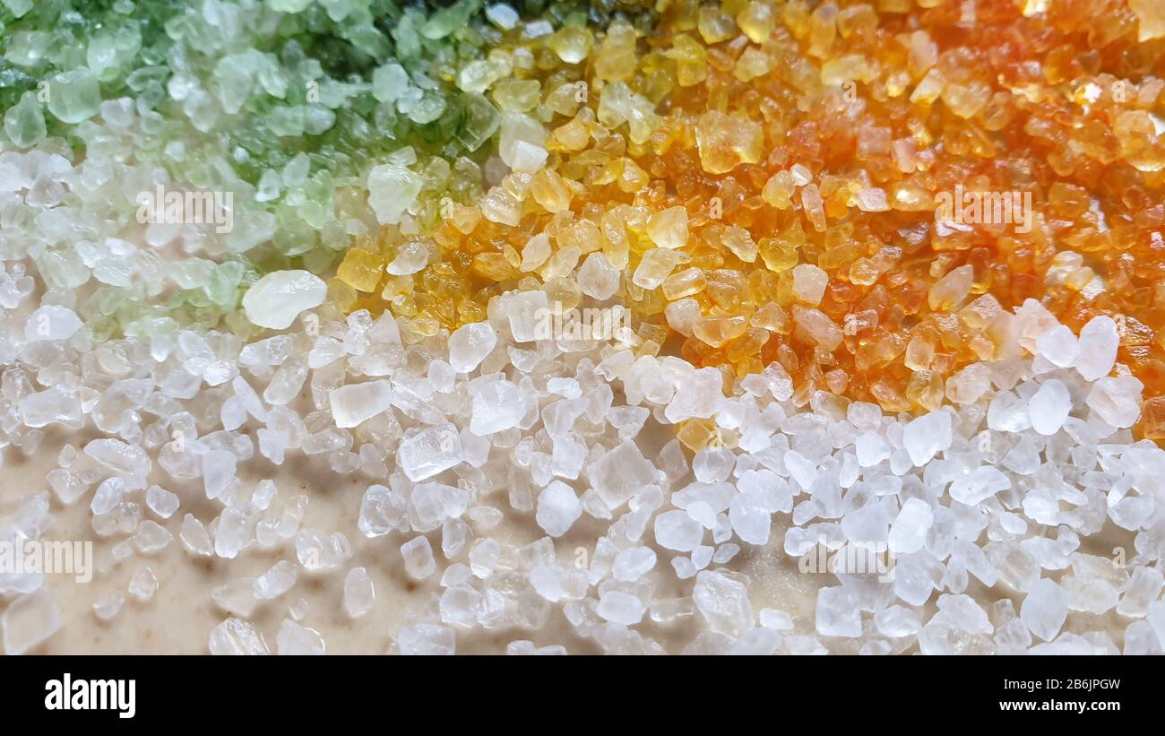 Colour salt granules Stock Photo - Alamy
