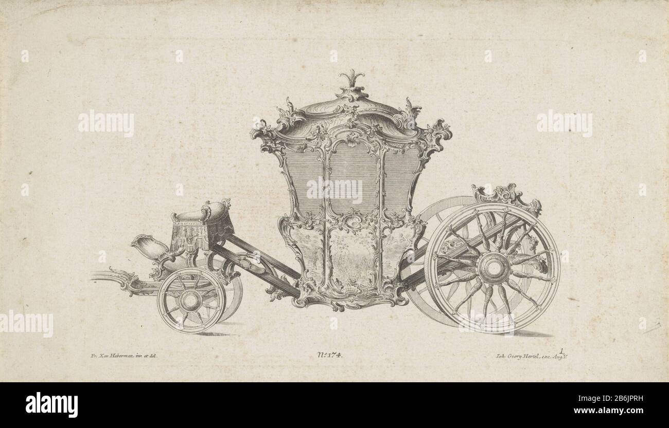 Dense carriage Carriages (series title) Dense coach with rocaille cars ...