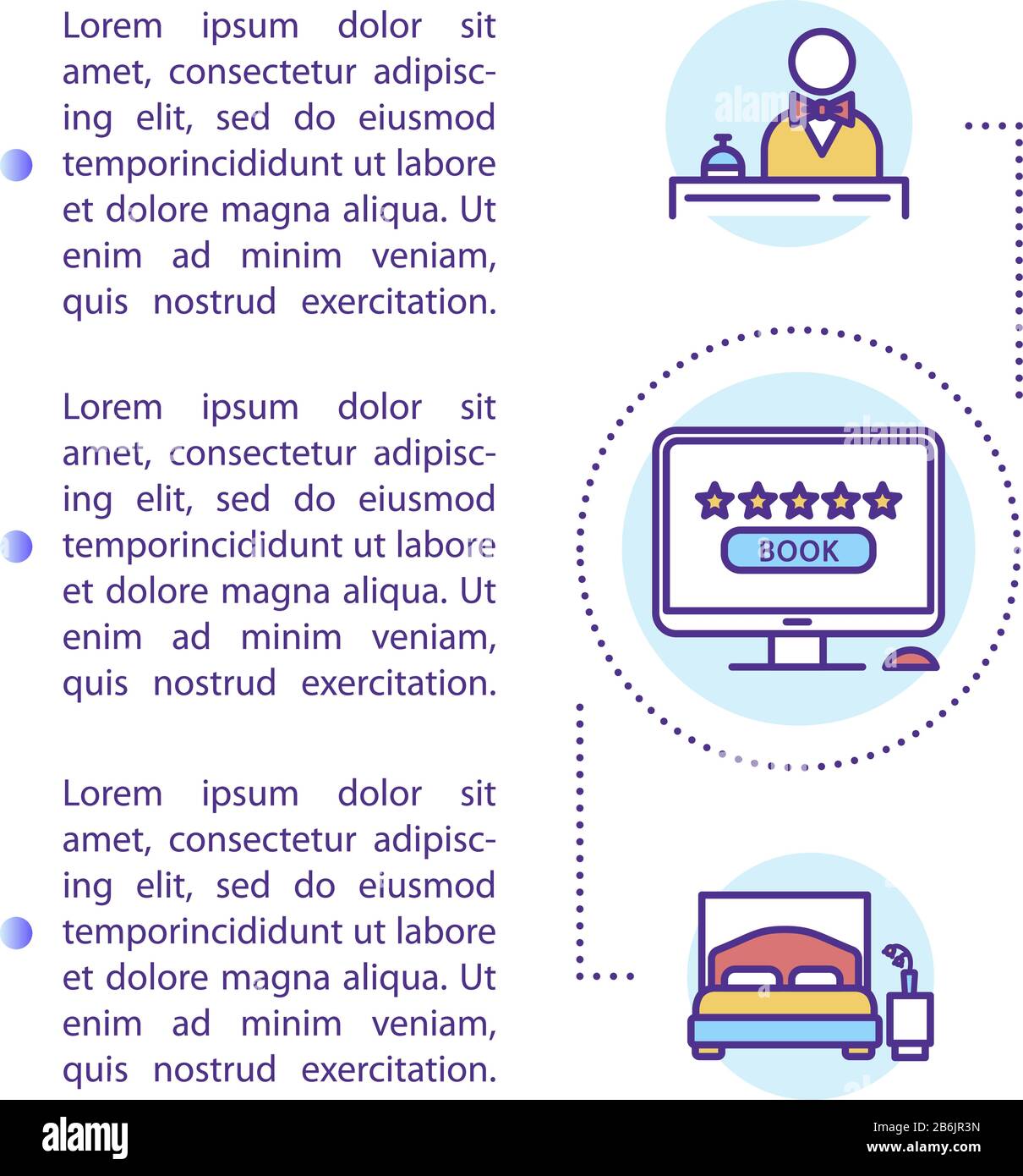 Hotel booking services concept icon with text. Advance reservation ...