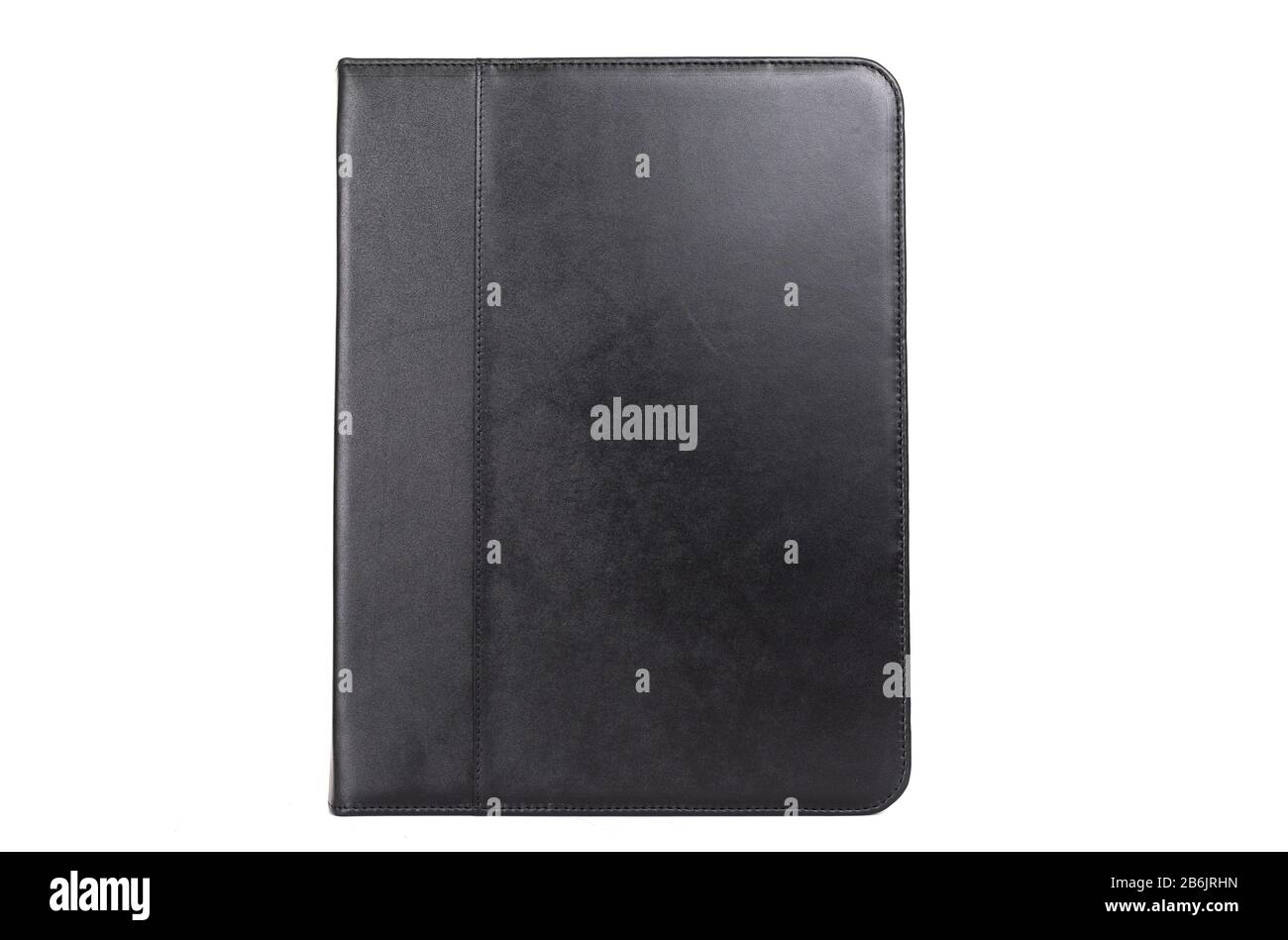 hand made leather folder for documents on a white background Stock ...