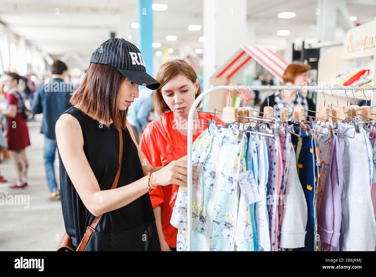 Female merchandising hi-res stock photography and images - Alamy