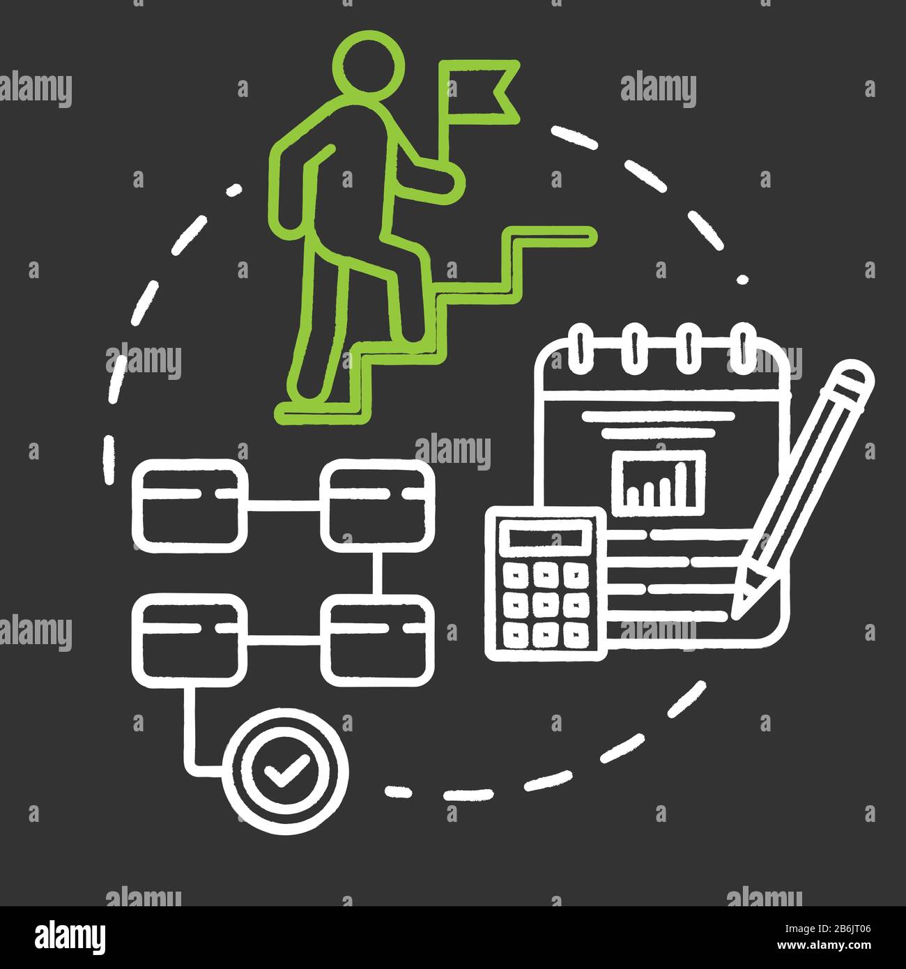 Long term plan illustration Stock Vector Images - Alamy