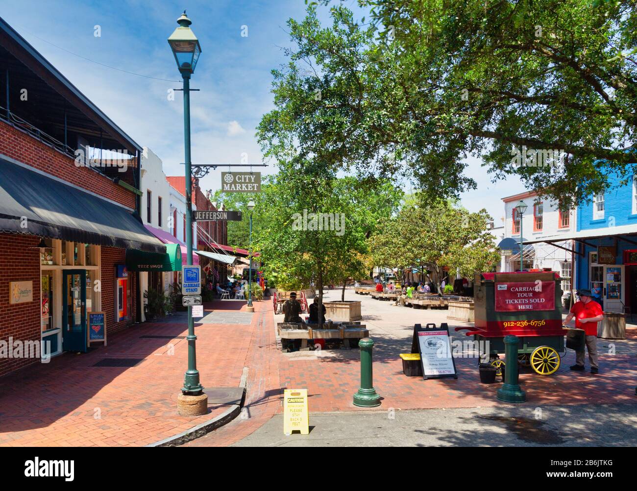 Quiet Day in City Market Stock Photo - Alamy
